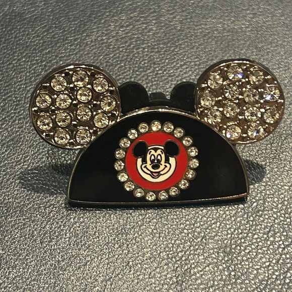 Disney | Accessories | Disney Mickey Mouse Silver Rhinestone ...